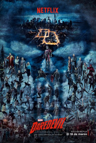 Póster de la segunda temporada de 'Daredevil'|Noche de Cine