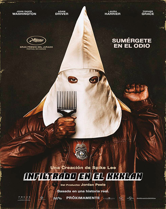 Disfrutad del primer tráiler en español de "Infiltrado en el kkklan"